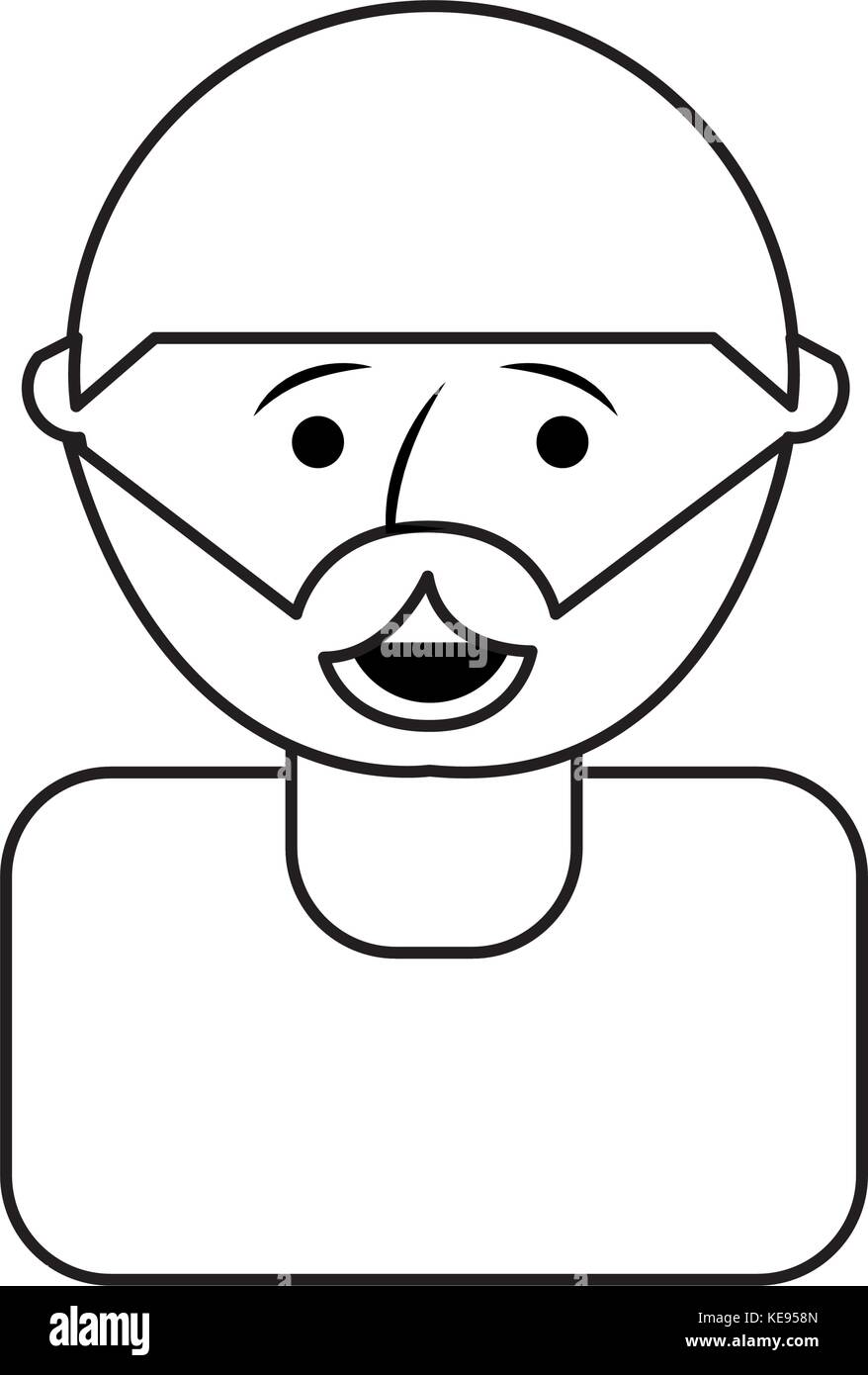 man head vector illustration Stock Vector Image & Art - Alamy