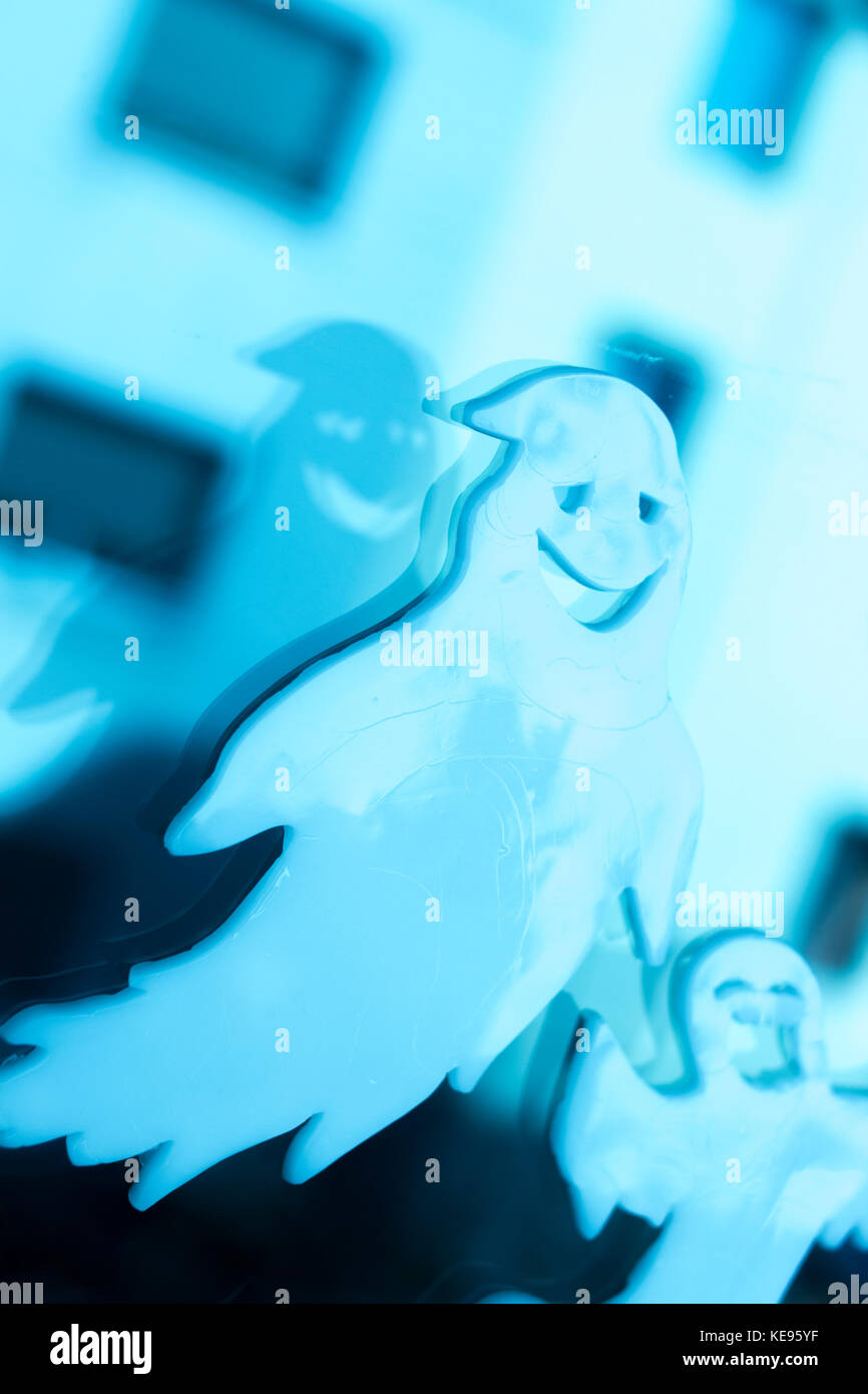 Halloween chidren's party toy ghost levitating flying in the air Stock ...