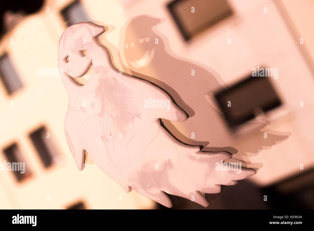 Halloween chidren's party toy ghost levitating flying in the air Stock ...