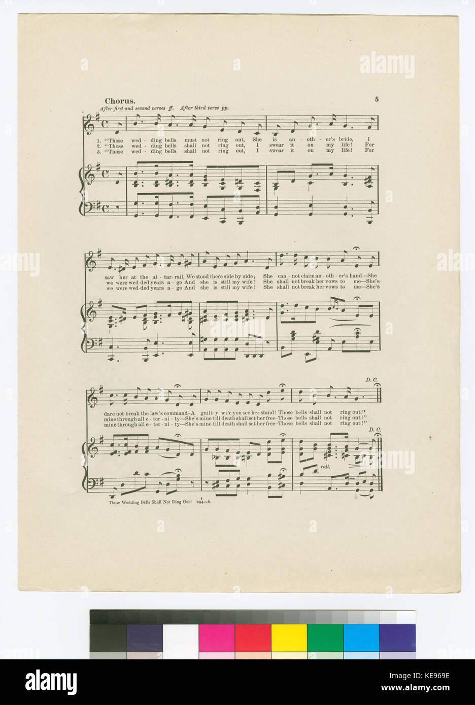 Those wedding bells shall not ring out (NYPL Hades 464322 1709694 Stock ...