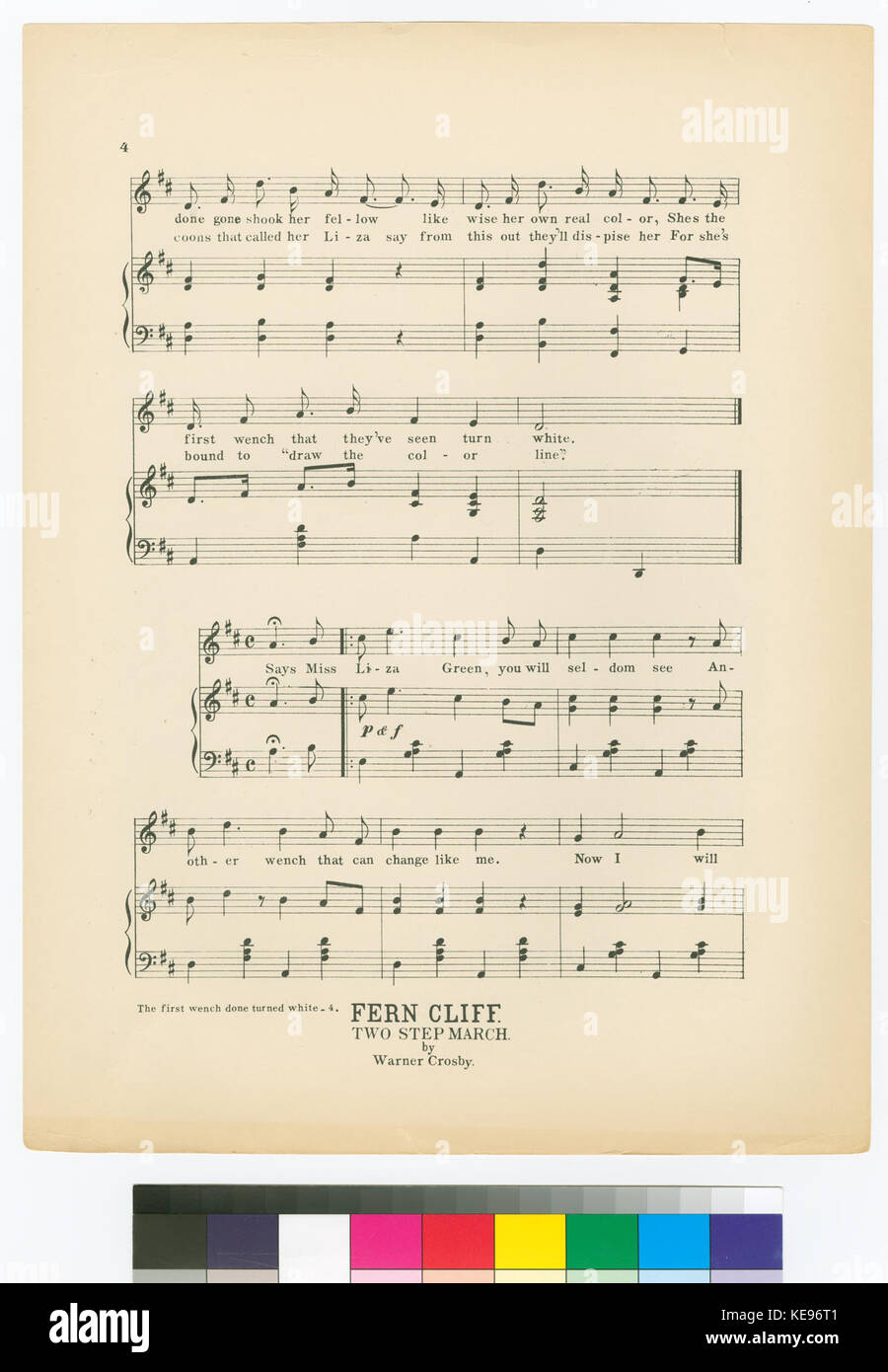 A historical photograph titled 'The First Wench Done Turned White ...