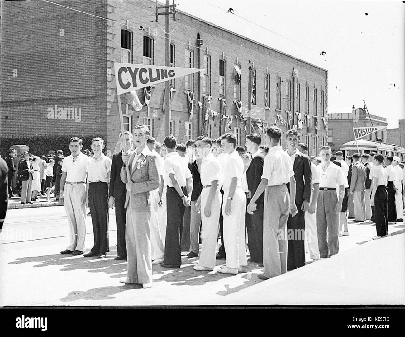 36293 Opening of Police Boys Club at Balmain Stock Photo - Alamy