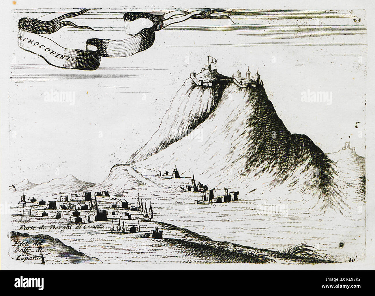 Ancient corinth map hi-res stock photography and images - Alamy