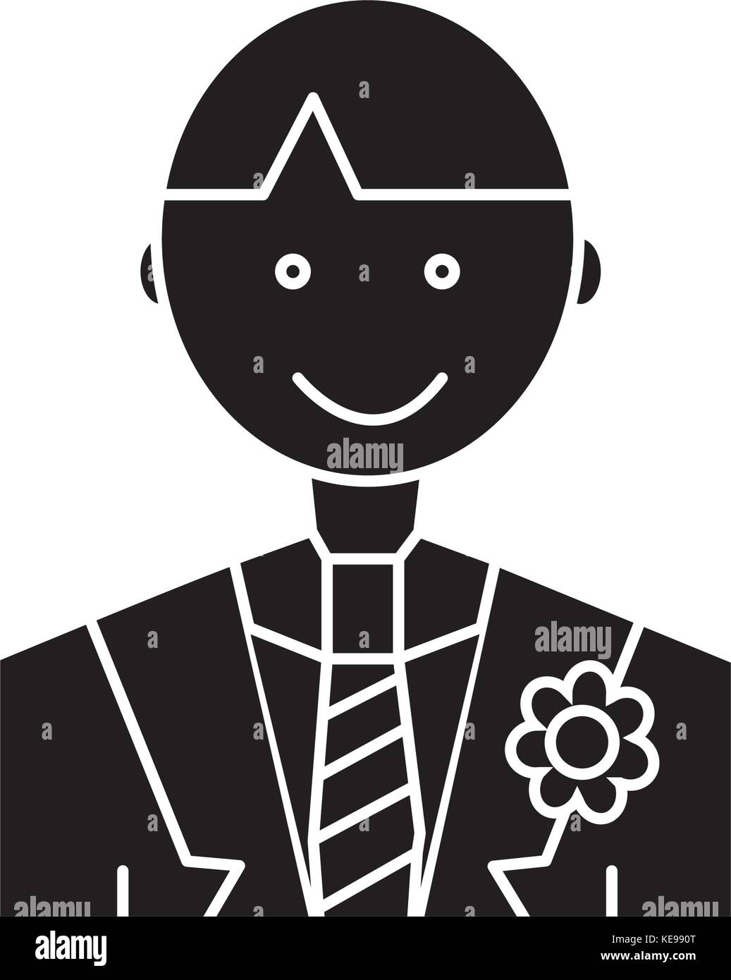 Husband and wife kiss outside Stock Vector Images - Alamy