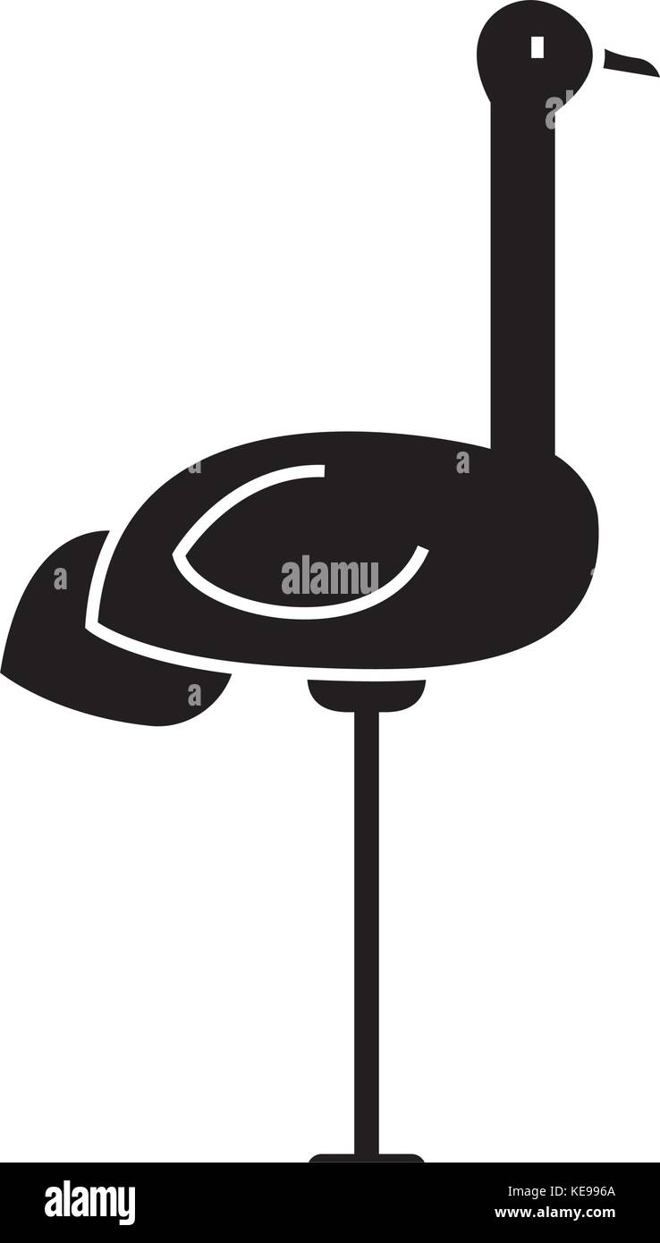 heron icon, vector illustration, sign on isolated background Stock ...