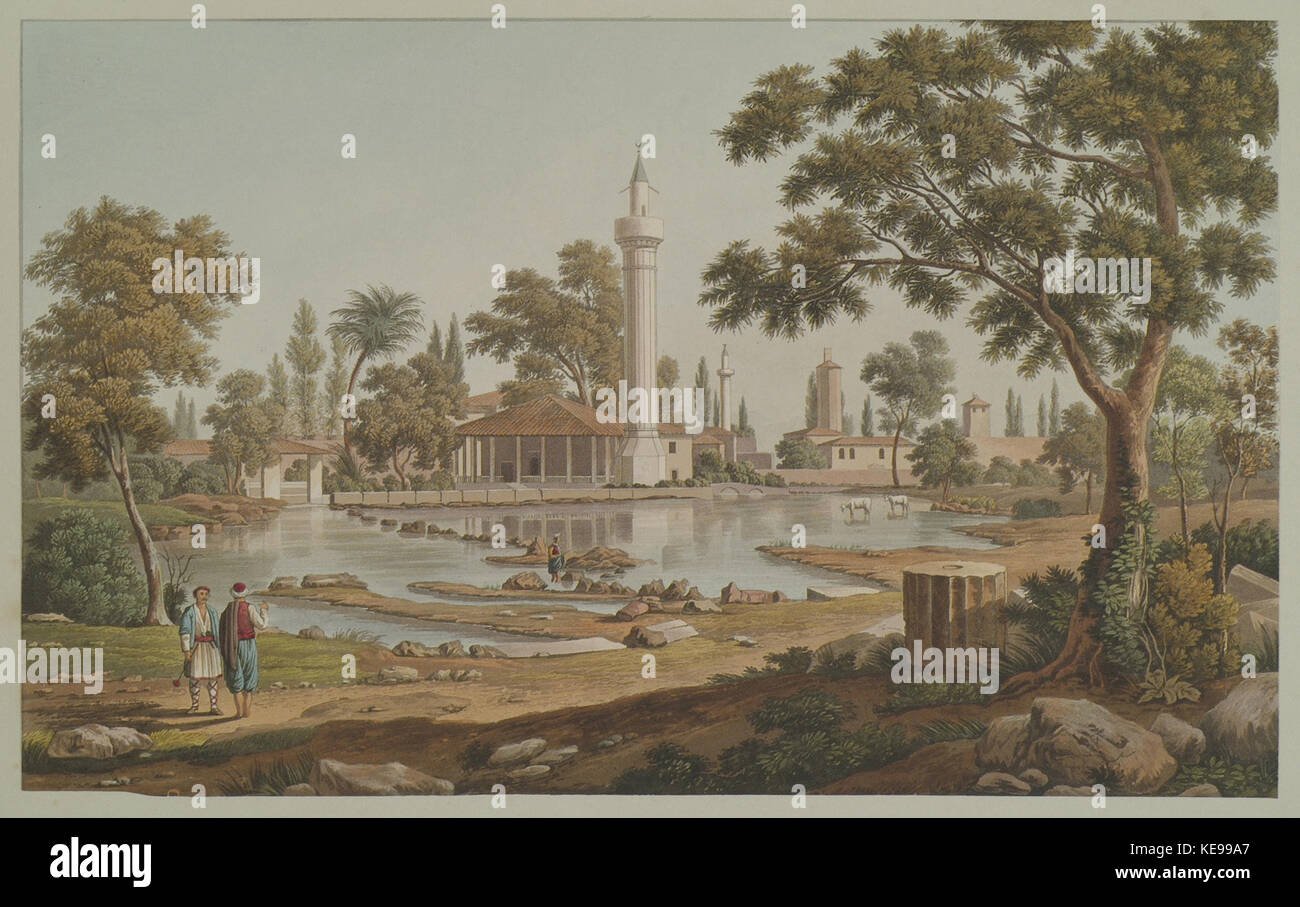 The Hyperian Fountain at Pherae, captured by Edward Dodwell in 1819 ...