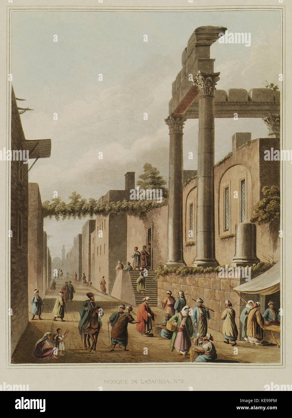 Mosque in Latachia, No 2 Mayer Luigi 1810 Stock Photo - Alamy