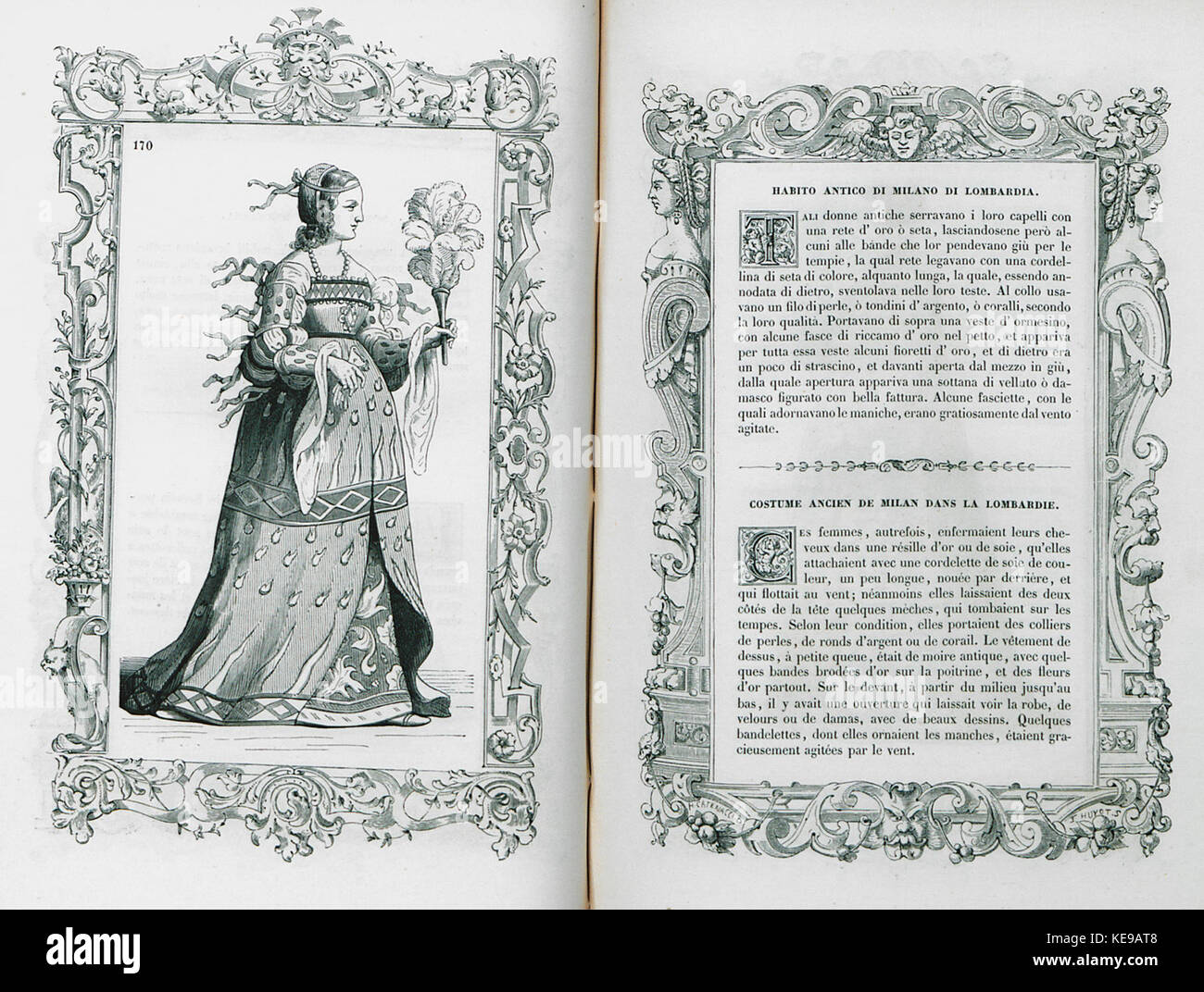 'Habito antico di Milano di Lombardia' by Cesare Vecellio, published in ...