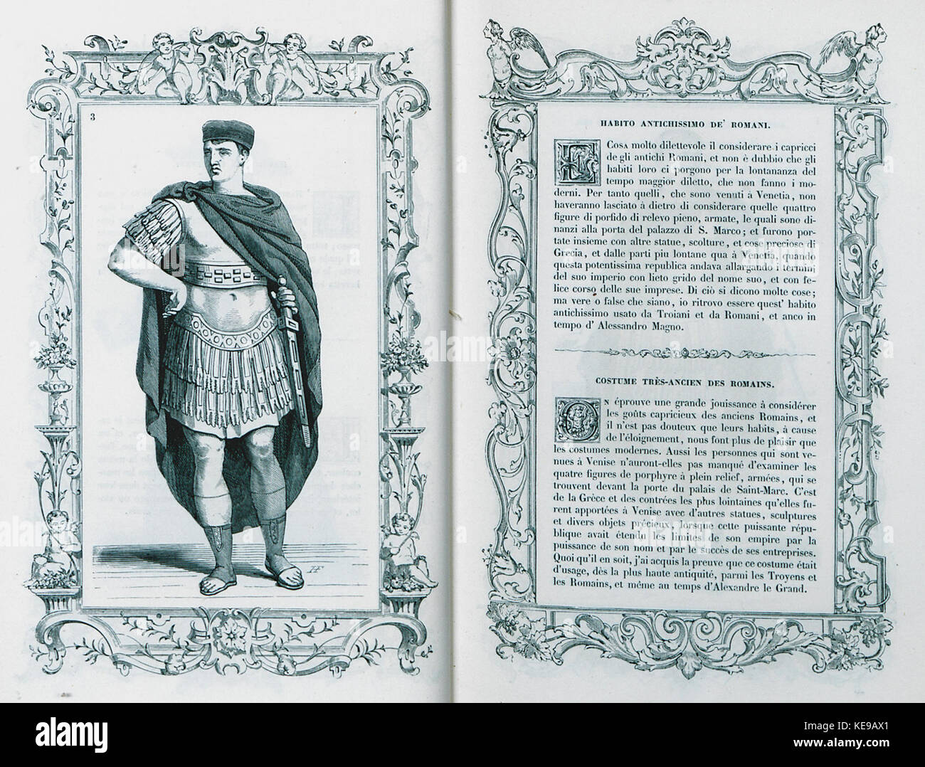 'Habito antichissimo de Romani' is a historical illustration by Cesare ...