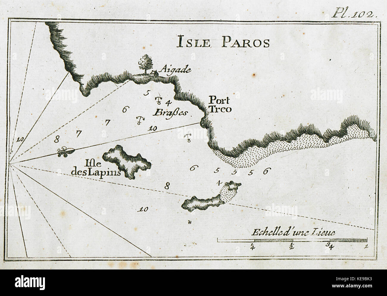 Island paros map hi-res stock photography and images - Alamy