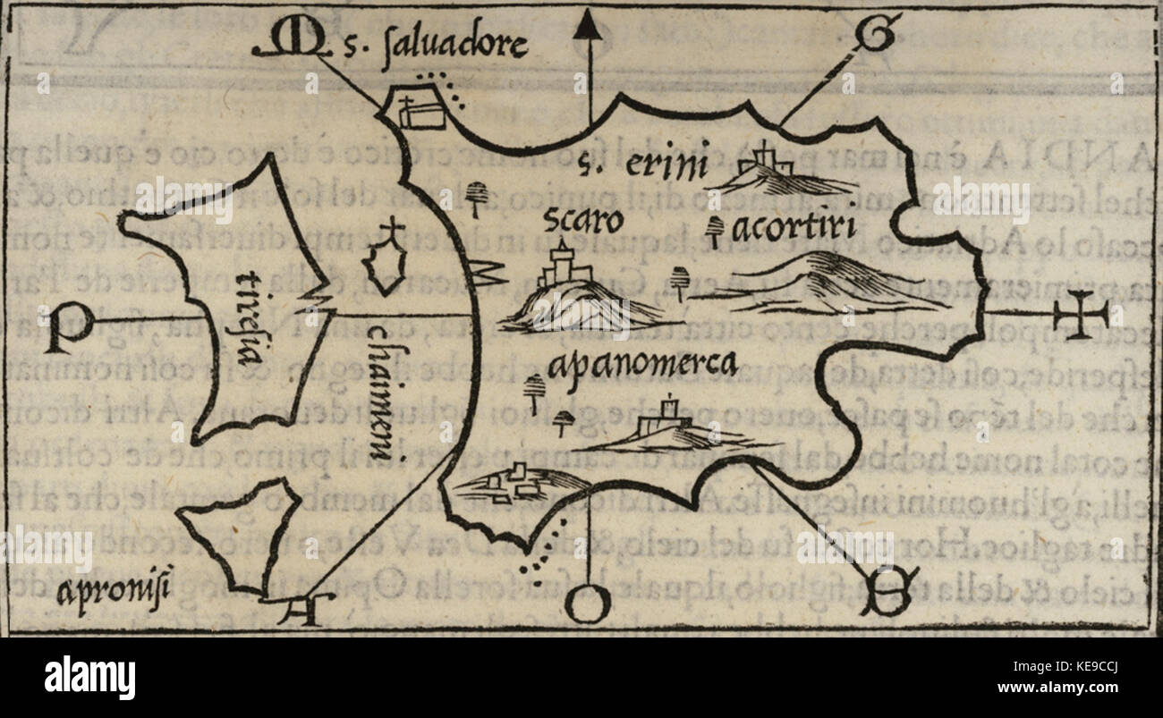 Old map santorini hi-res stock photography and images - Alamy