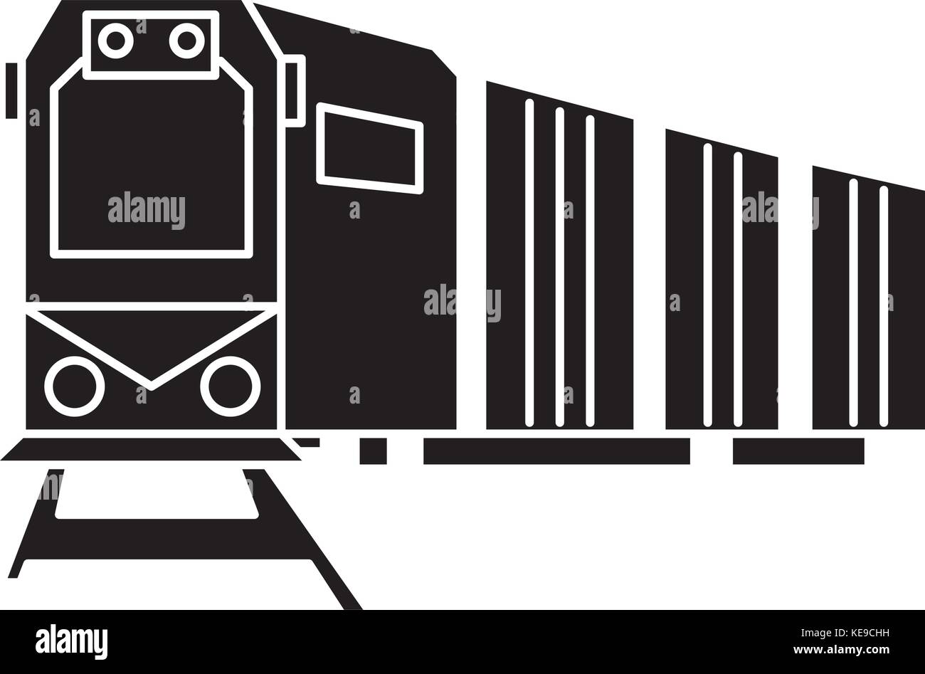 railway logistics, train, cargo icon, vector illustration, sign on ... railway logistics, train, cargo icon, vector illustration, sign on ...