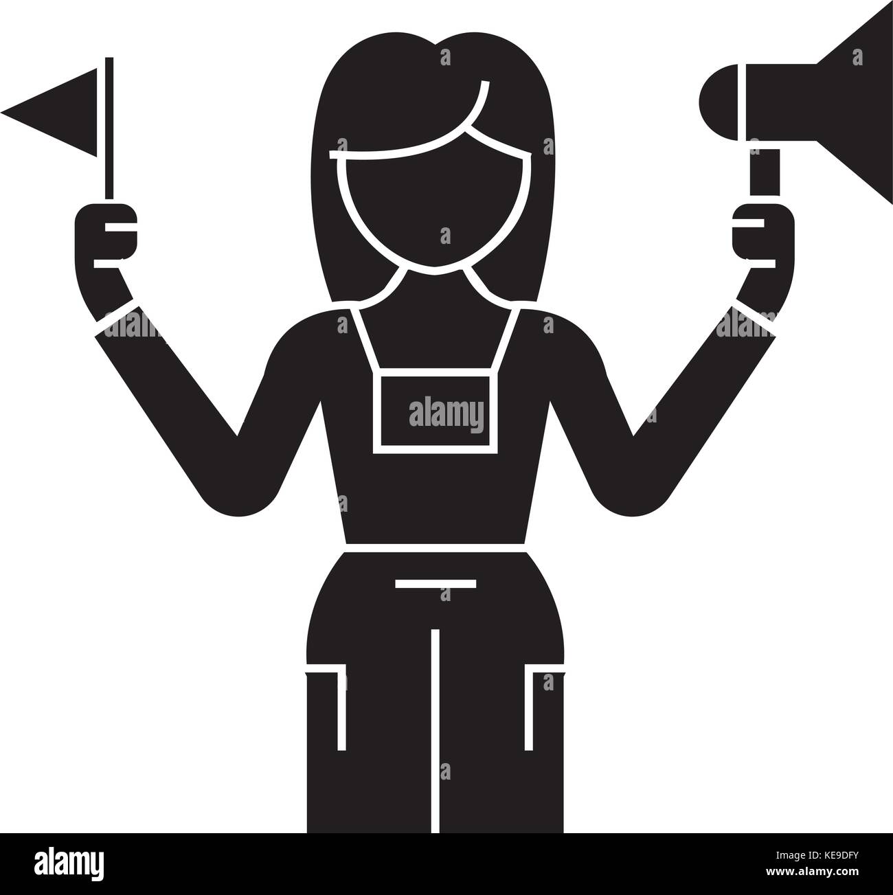 tour guide icon, vector illustration, sign on isolated background Stock ...