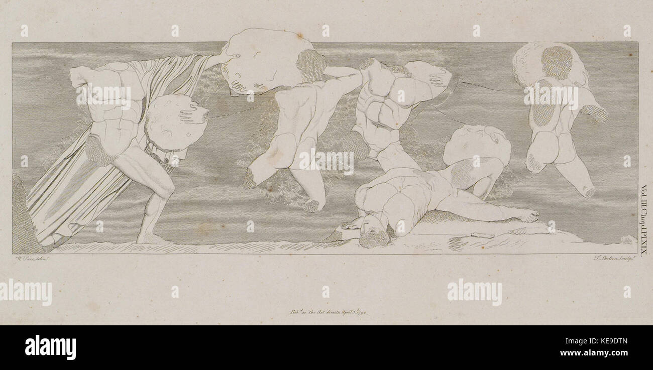The sculpture in the frieze of the pronaos (2) Stuart James & Revett ...