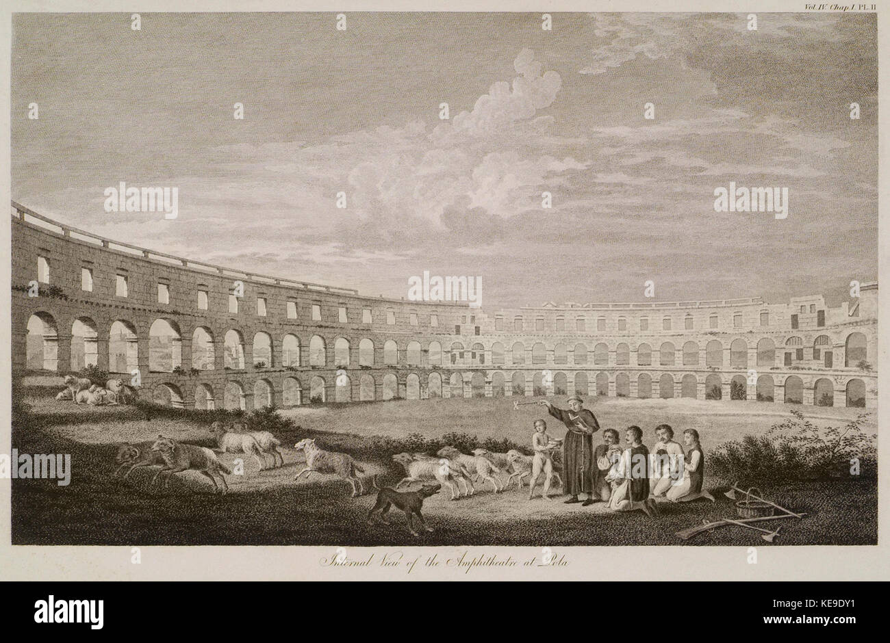 A view of the Inside of the Amphitheatre Stuart James & Revett Nicholas ...