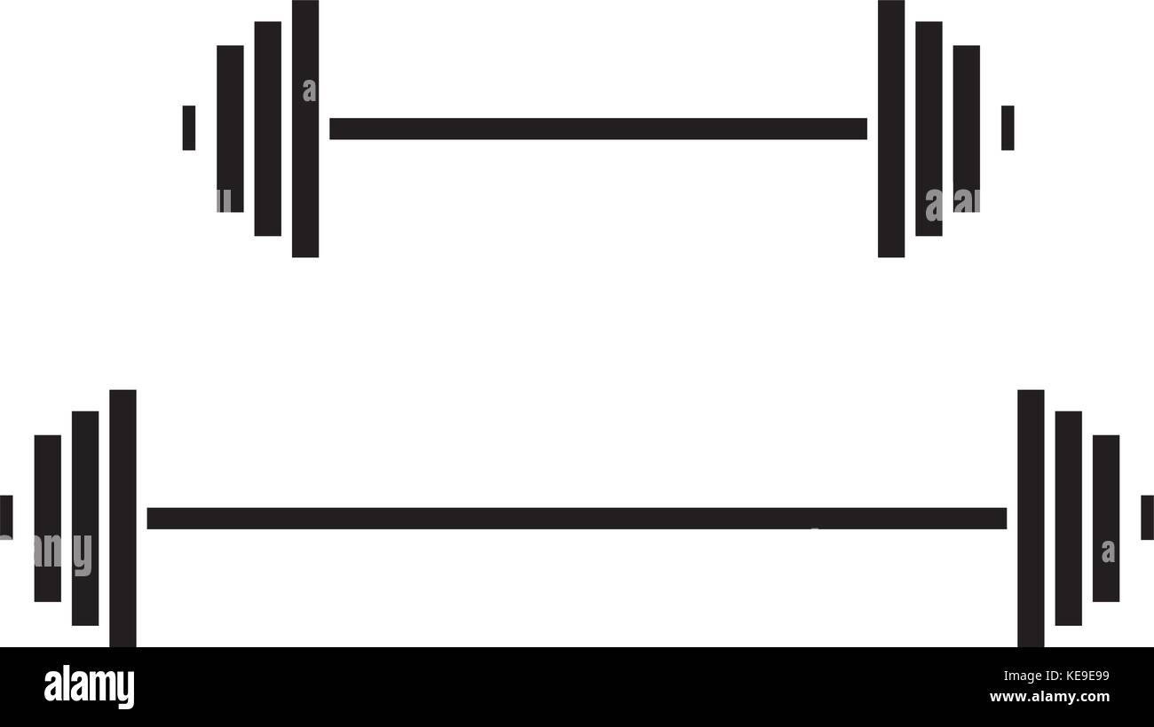 weights icon, vector illustration, sign on isolated background Stock ...