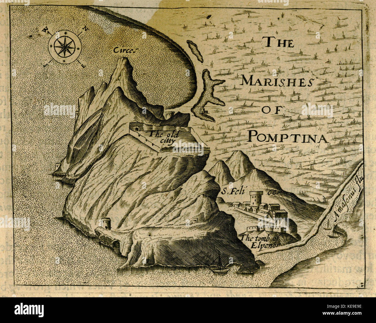 The Marishes of Pomptina Sandys George 1615 Stock Photo - Alamy