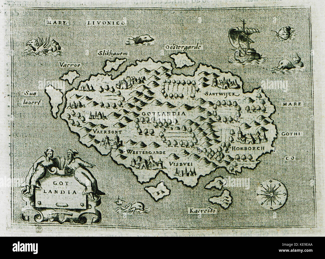 Map gotland hi-res stock photography and images - Alamy