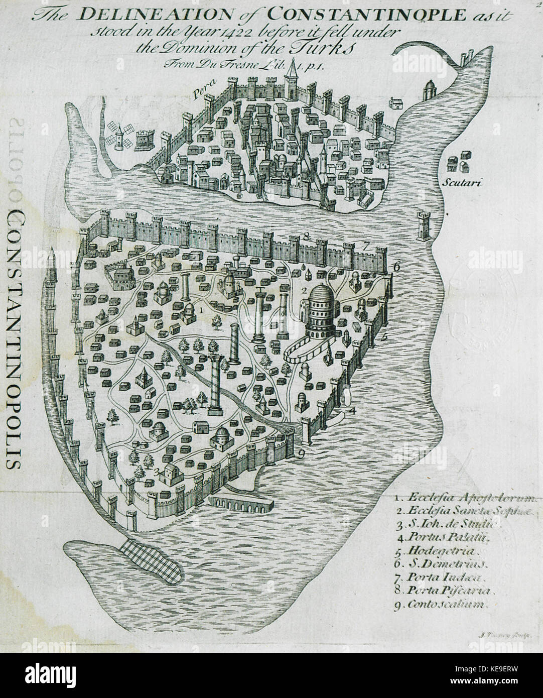 The delineation of Constantinople, as it stood in the year 1422 before ...
