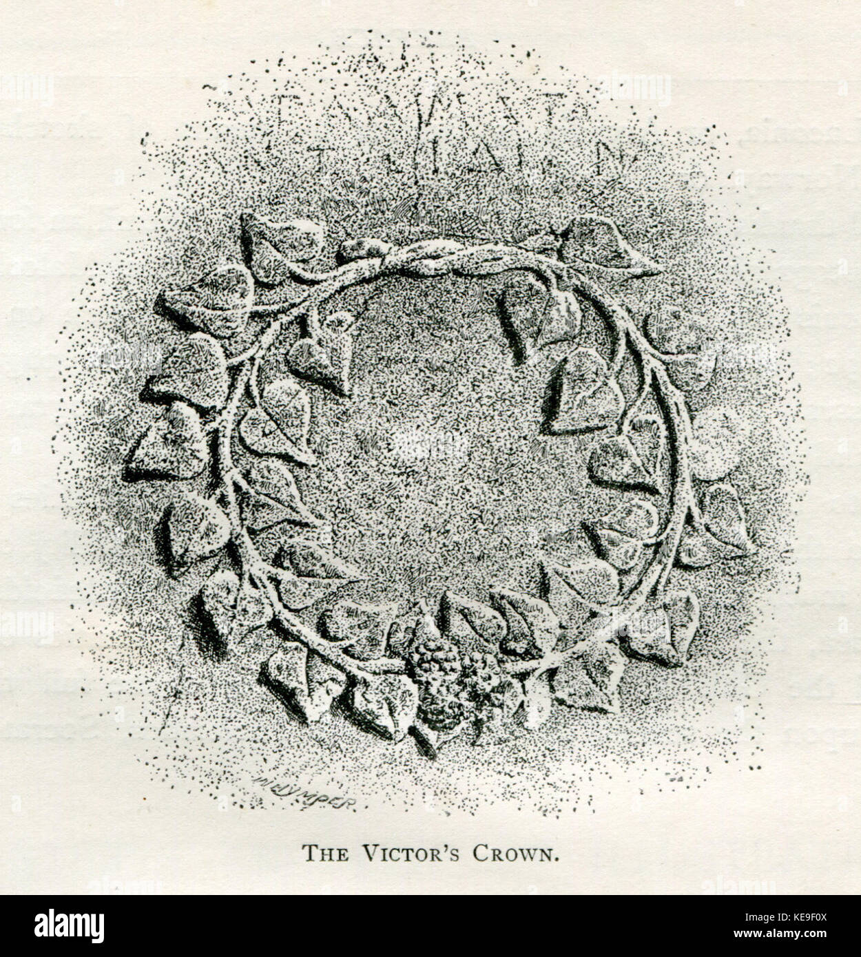 The Victor's Crown Mahaffy John Pentland 1890 Stock Photo - Alamy