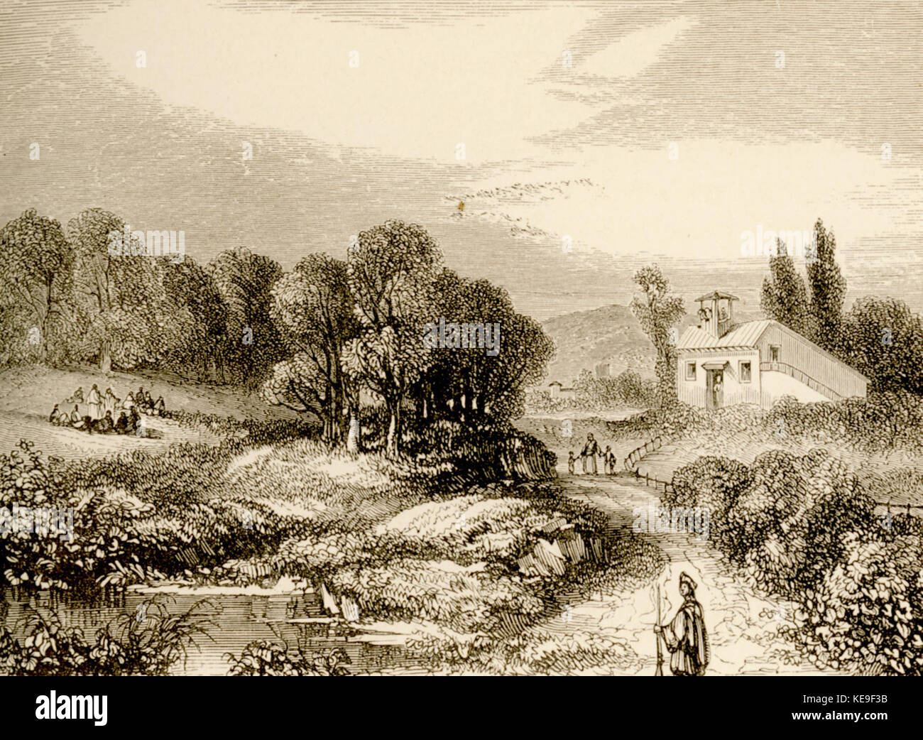 This 1882 image by Christopher Wordsworth depicts the landscape of ...