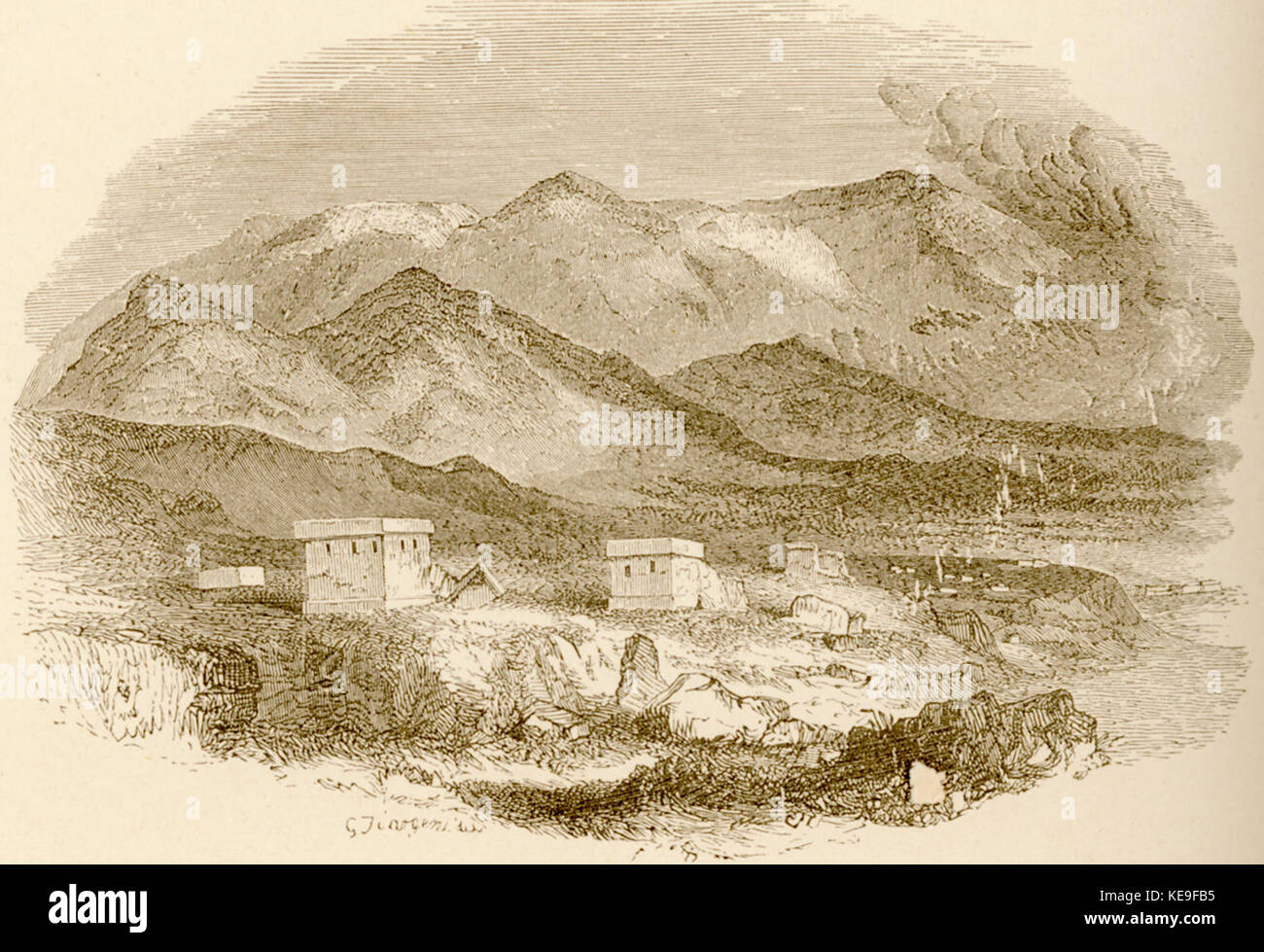 Mount Cithaeron and Tombs at Platea Wordsworth Christopher 1882 Stock ...