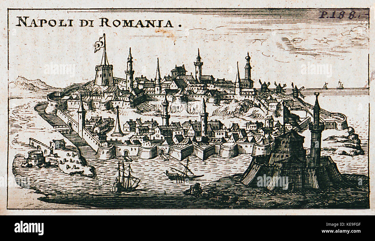 Napoli di Romania Sandrart Jacob Von 1686 Stock Photo - Alamy