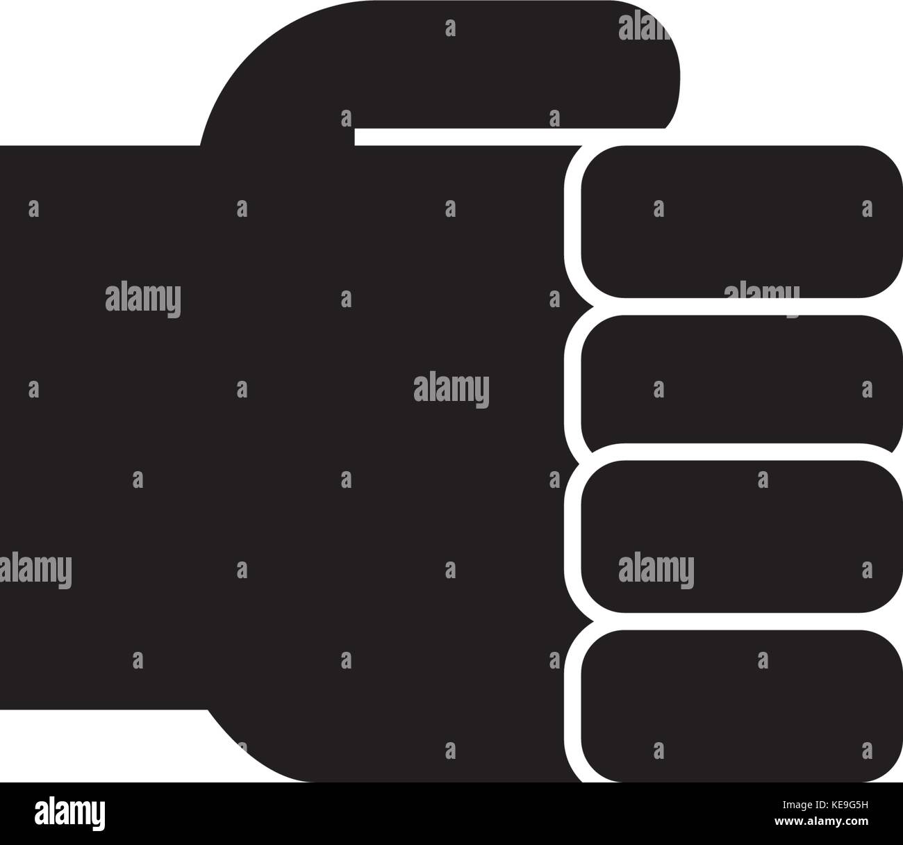 hand fist simple, holding hand icon, vector illustration, sign on ...