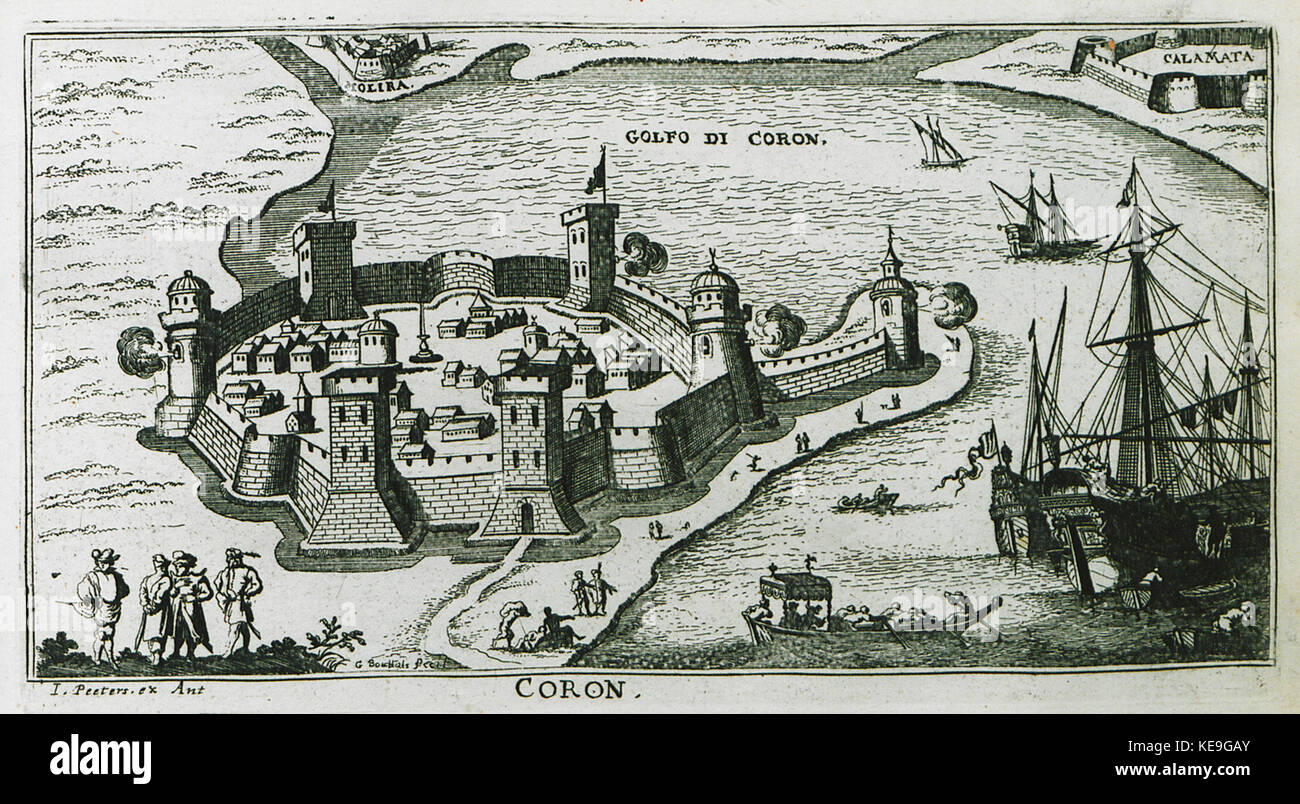 This is a historical portrait of Jacob Peeters Coron, painted in 1690 ...