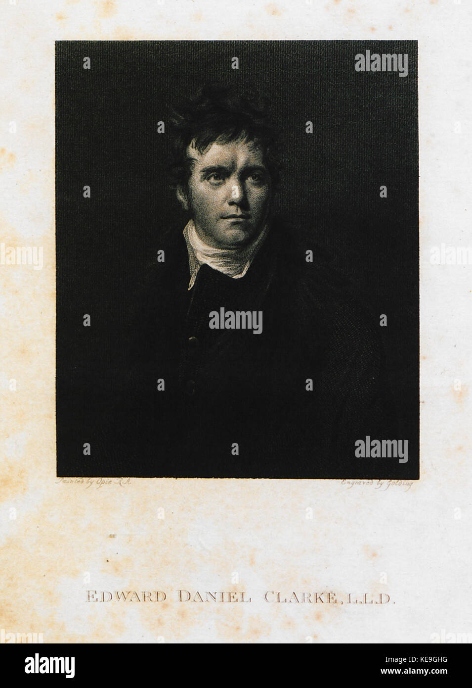 Edward Daniel Clarke, LLD Clarke Edward Daniel 1810 Stock Photo - Alamy