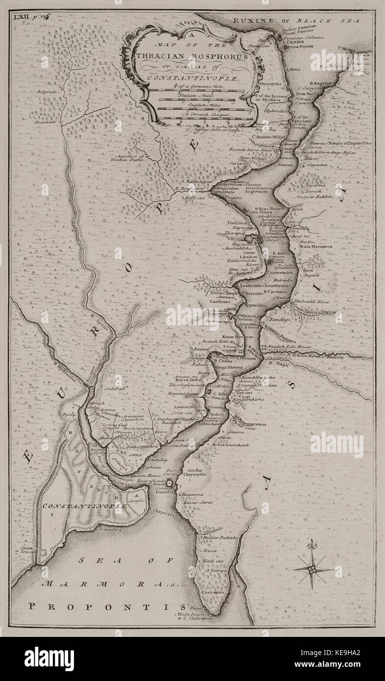 Bosporus map hi-res stock photography and images - Alamy
