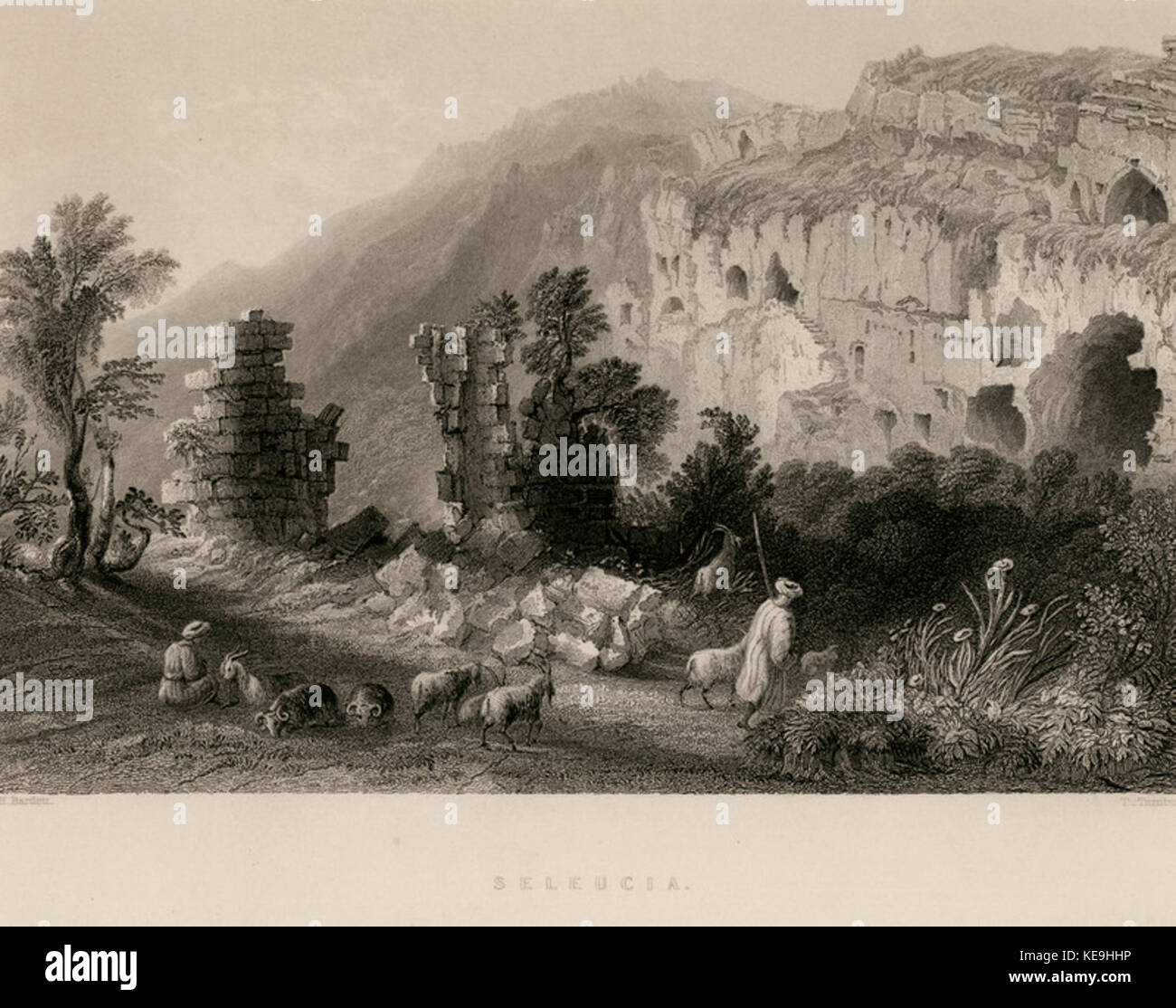This painting, 'Seleucia Carne,' created by John in 1836, depicts ...