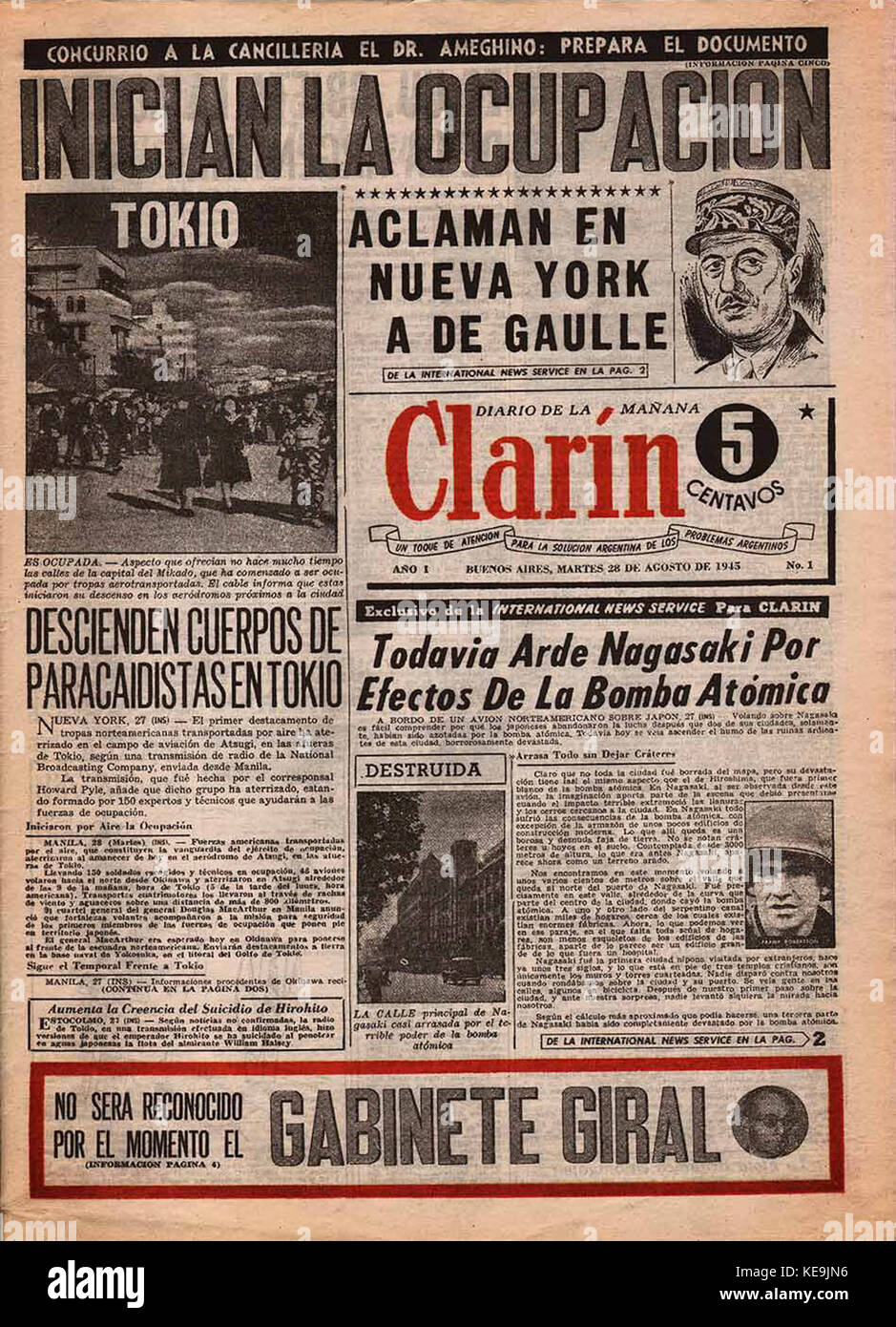 Clarin newspaper hi-res stock photography and images - Alamy
