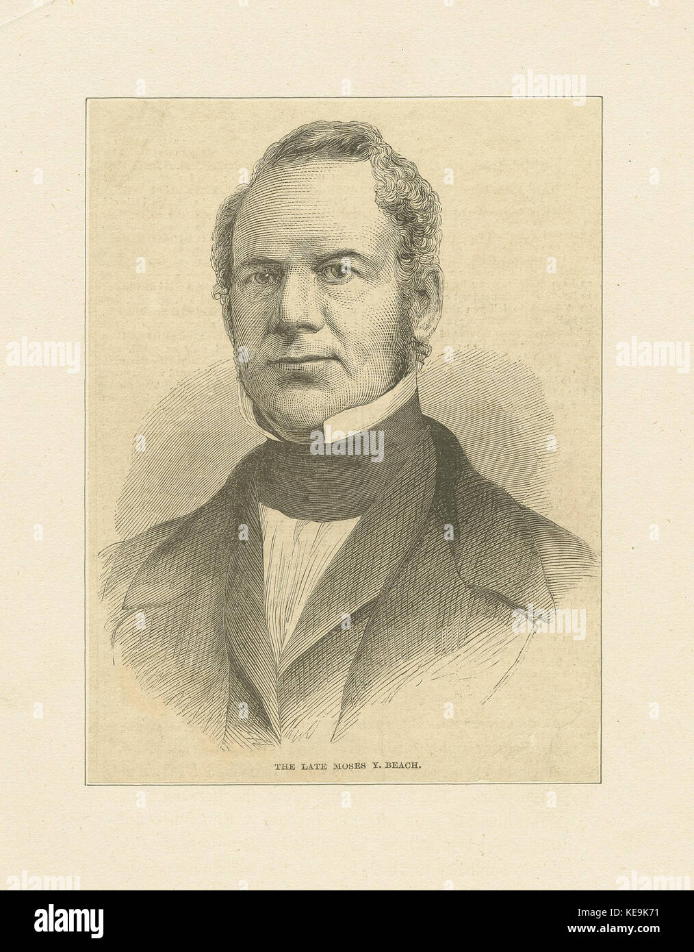 The late Moses Y. Beach (NYPL b13476046 422133 Stock Photo - Alamy