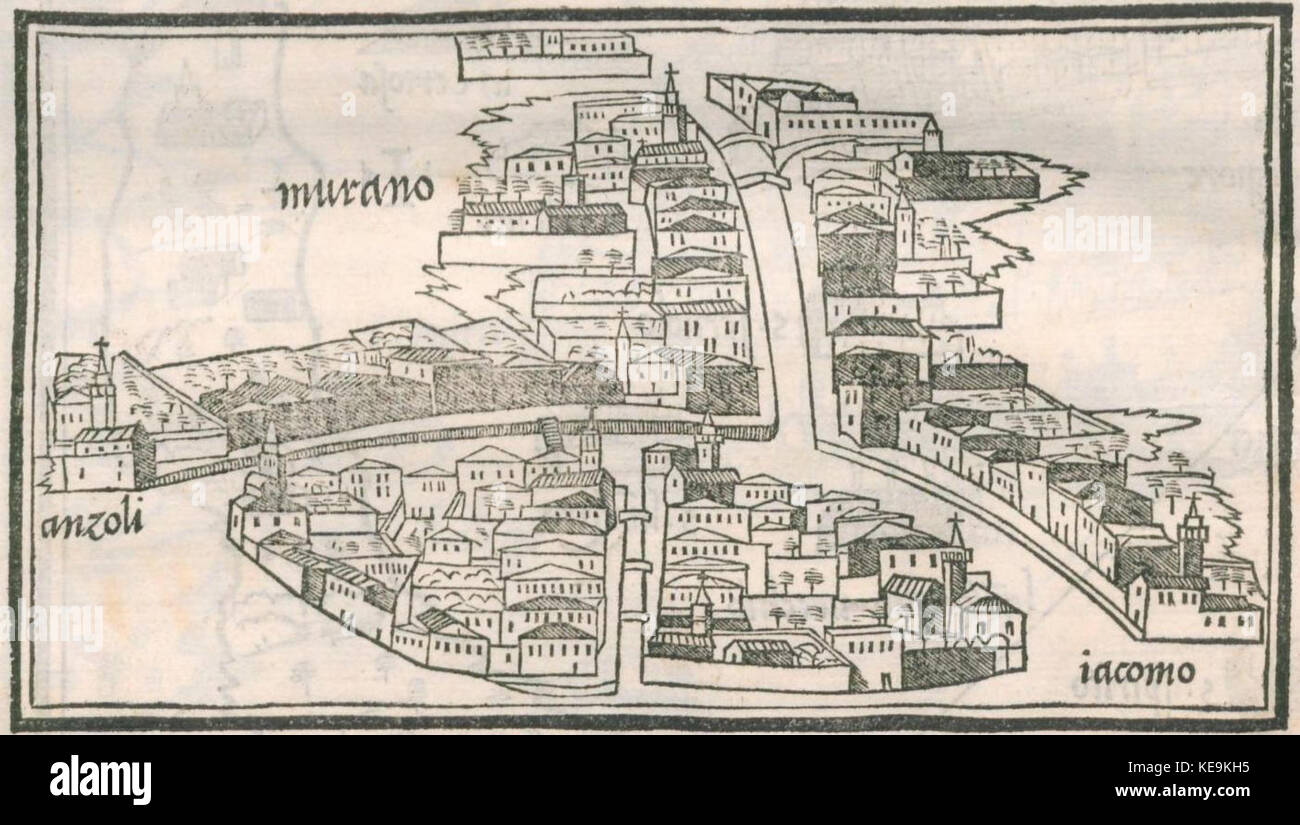 Murano island map hi-res stock photography and images - Alamy