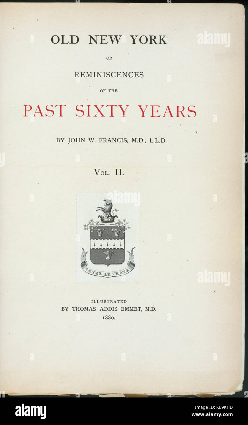 The title page of Volume II of a work from the NYPL Hades collection ...