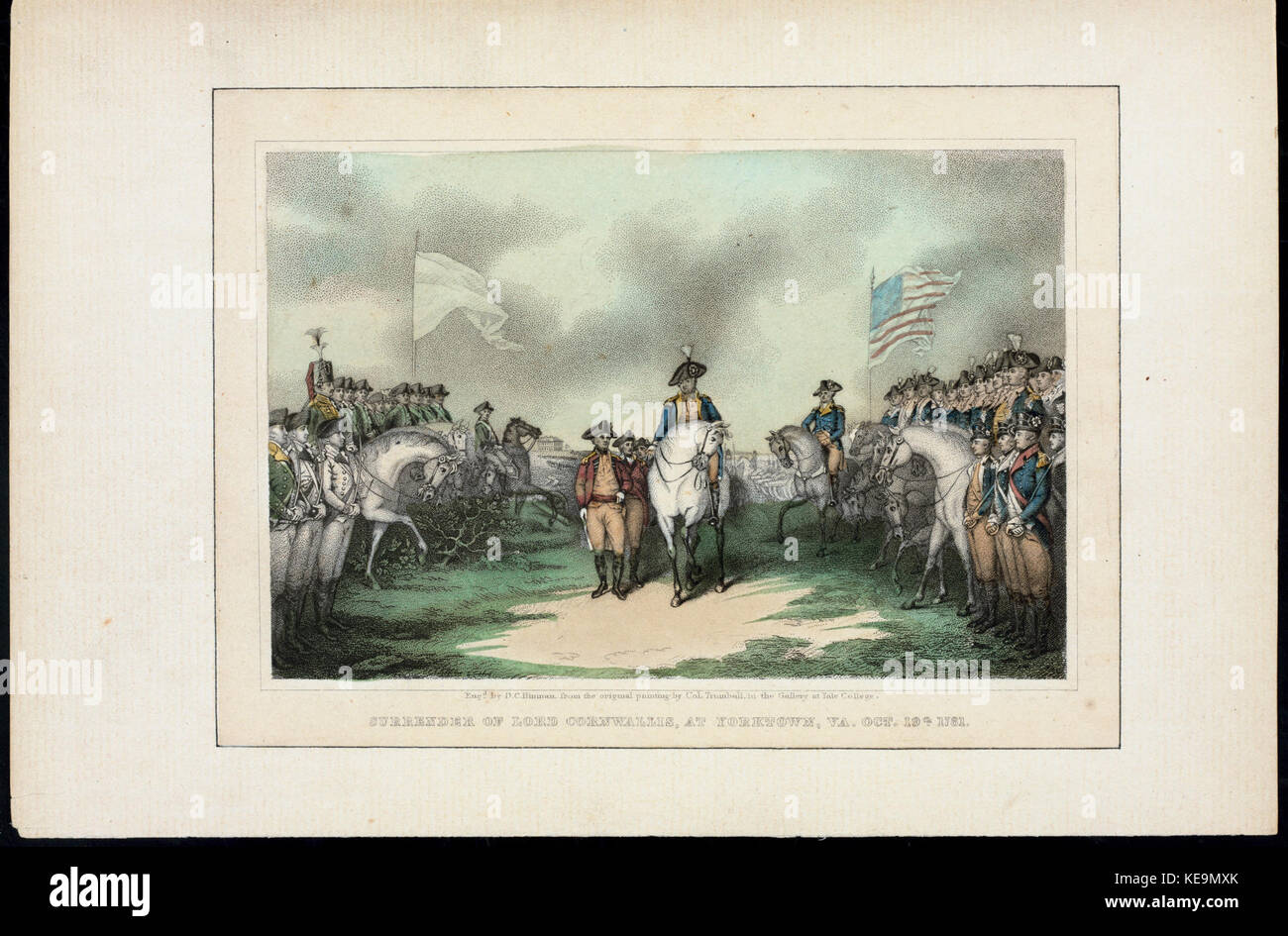 Surrender of Lord Cornwallis, at Yorktown, Va. October 19th, 1781 (NYPL ...