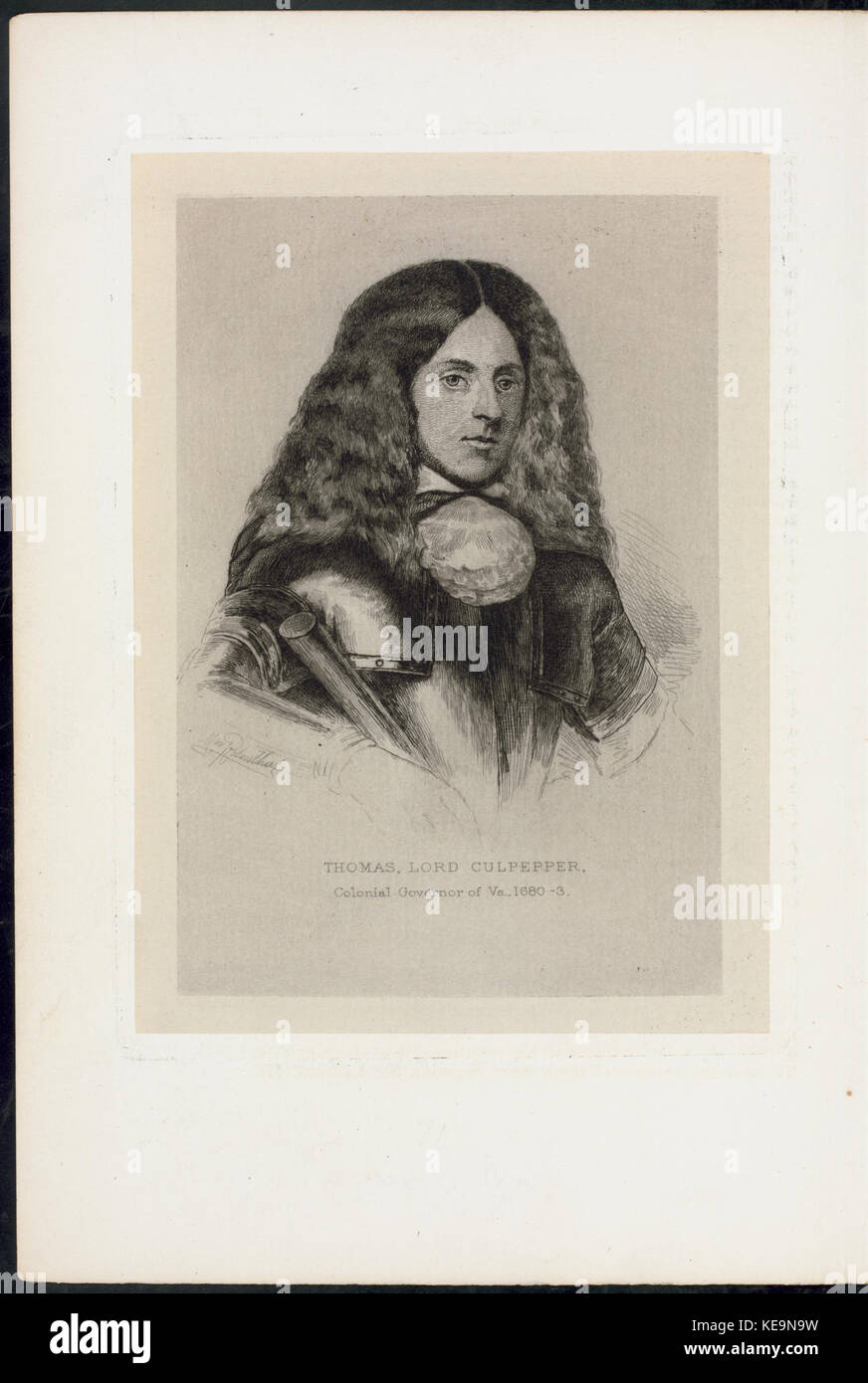 Thomas, Lord Culpepper (sic), Colonial Governor of Va. 1680 3 (NYPL ...