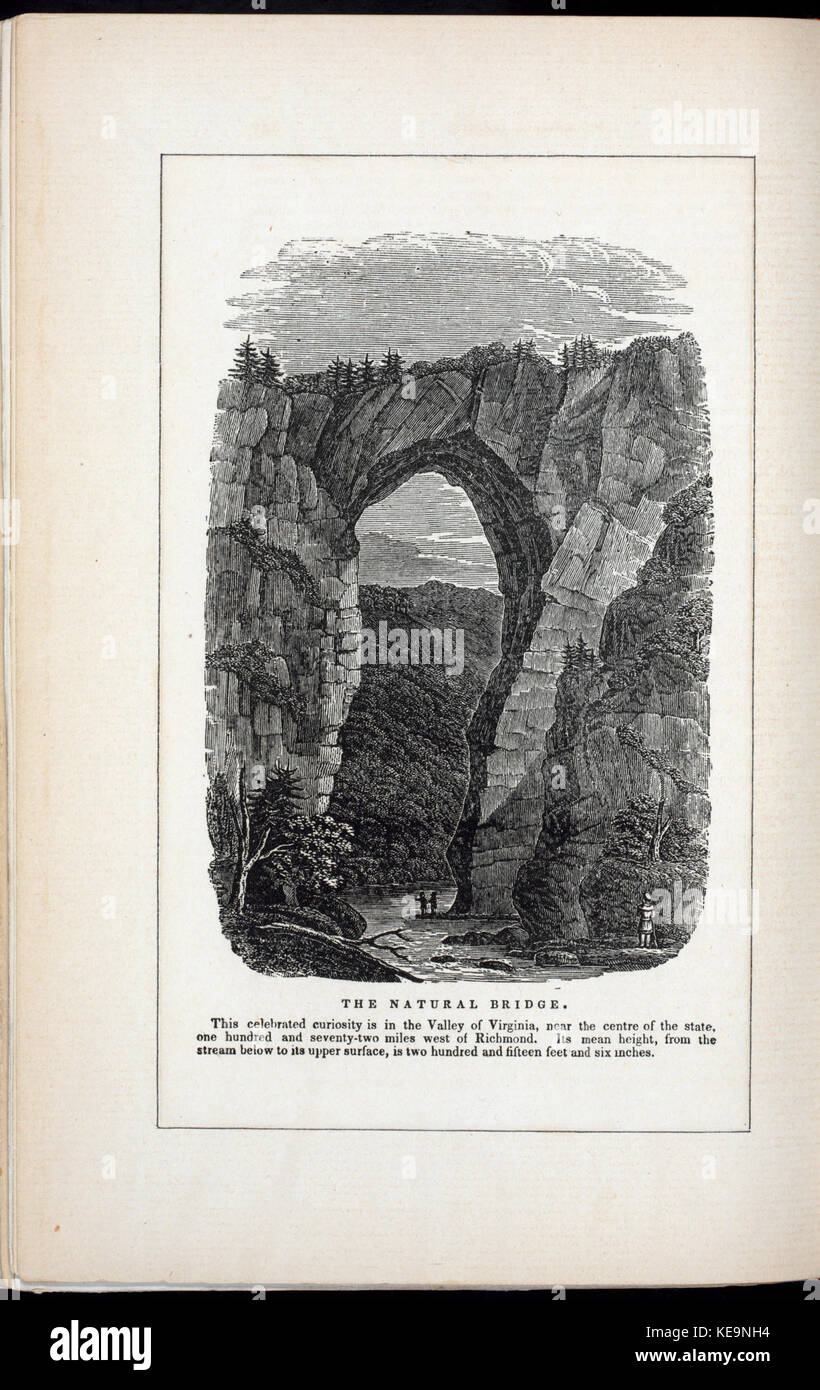 This photograph captures the Natural Bridge, a geological formation ...