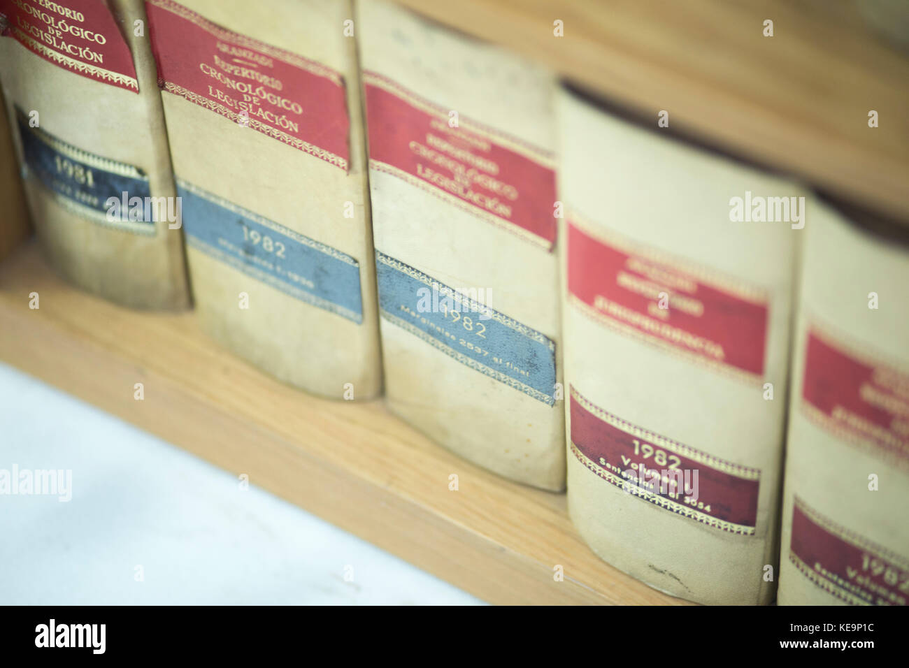 Law firm offices old legal report books on bookshelf. The book models ...