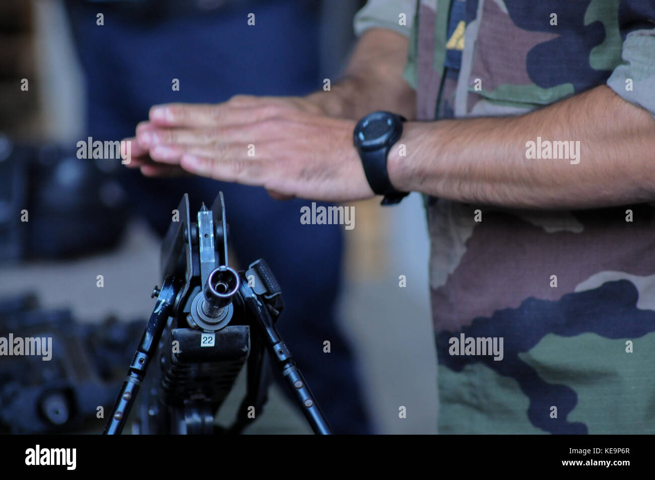French gun FAMAS, Sathonay-Camp, France Stock Photo - Alamy