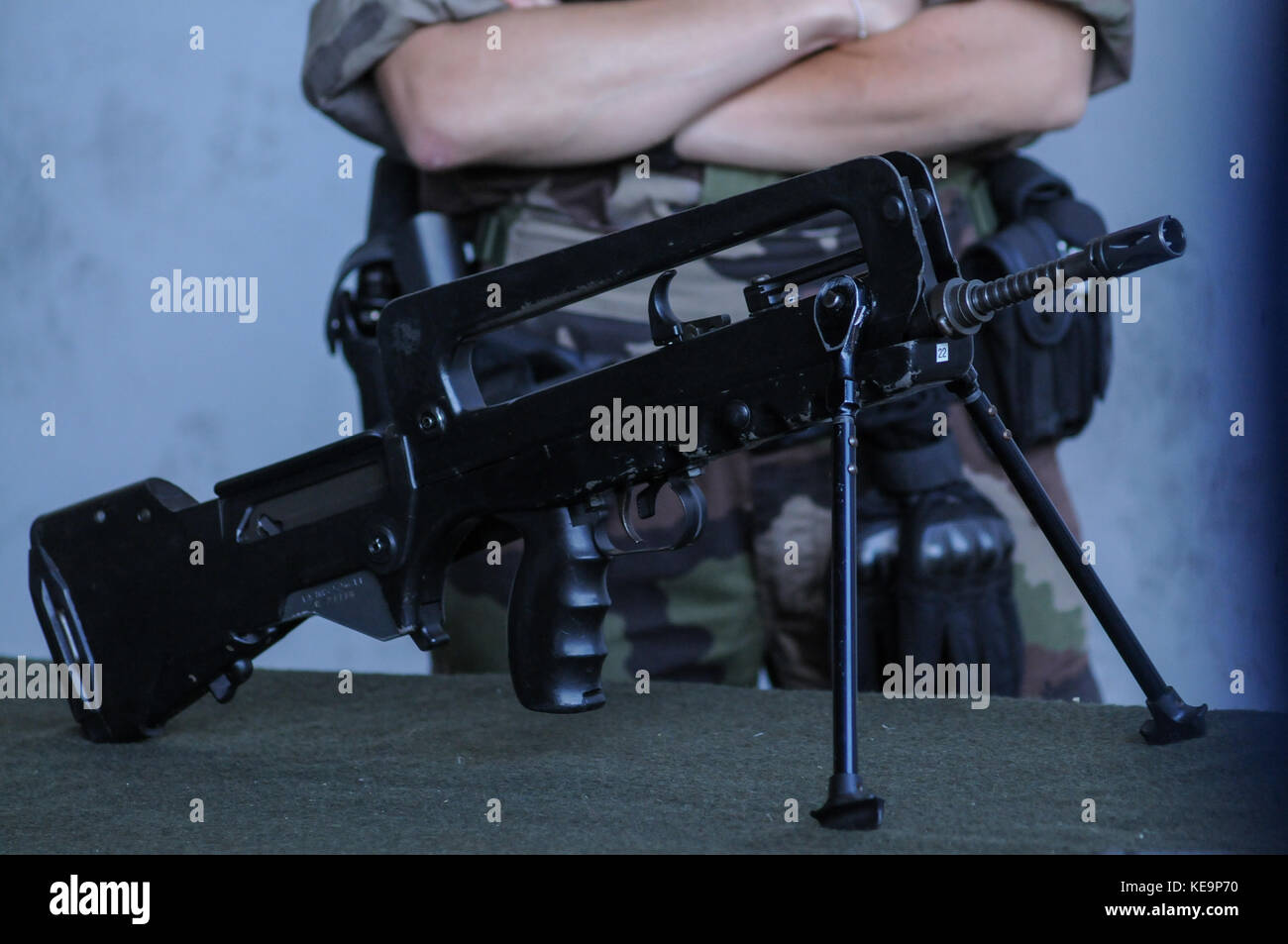 French gun FAMAS, Sathonay-Camp, France Stock Photo - Alamy