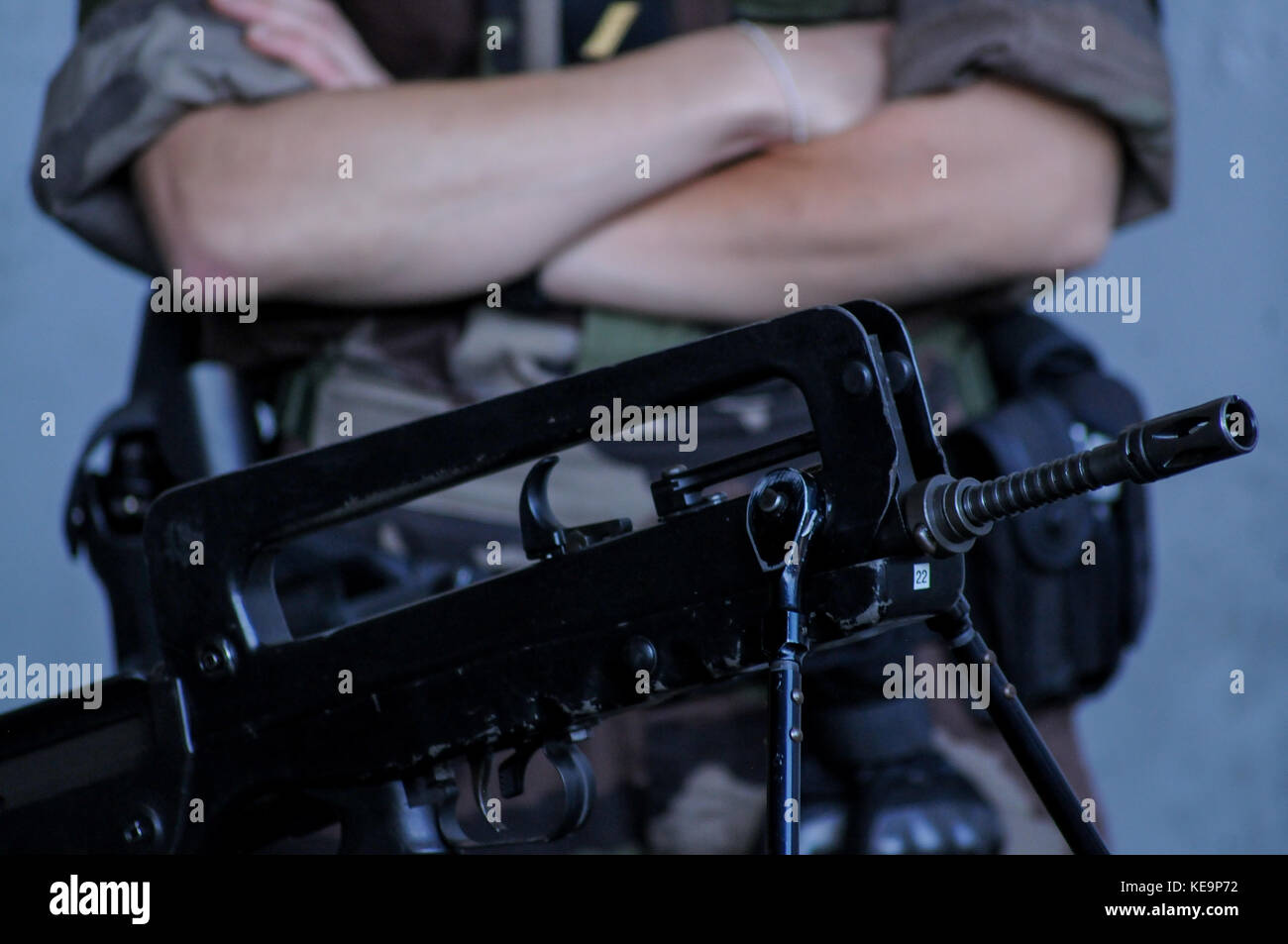 French gun FAMAS, Sathonay-Camp, France Stock Photo - Alamy