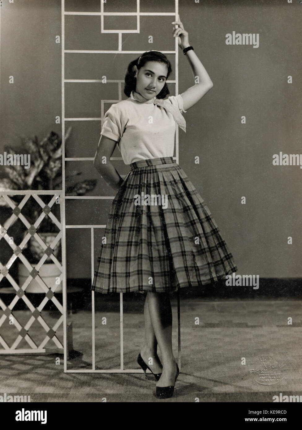 Indriati Iskak in a promotional still, c. 1960 Before restoration Stock ...