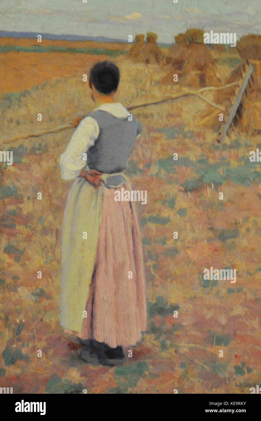 Painting by Louis Paul Dessar Stock Photo - Alamy