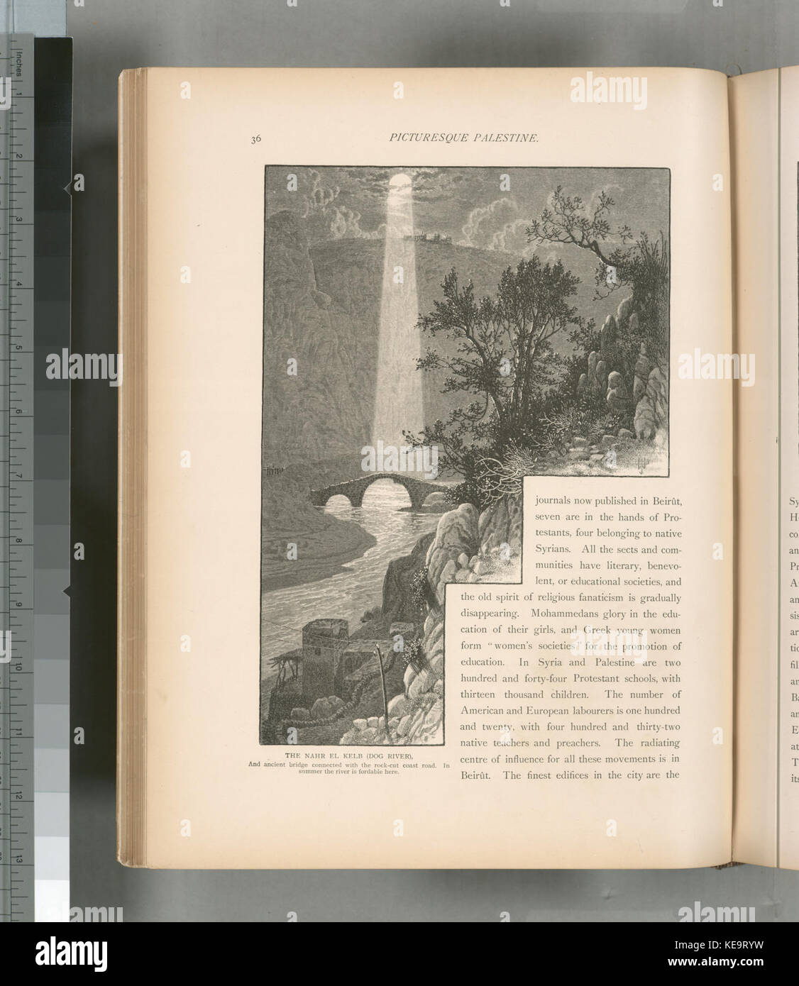 The Nahr el Kelb (Dog River), and ancient bridge connected with the ...