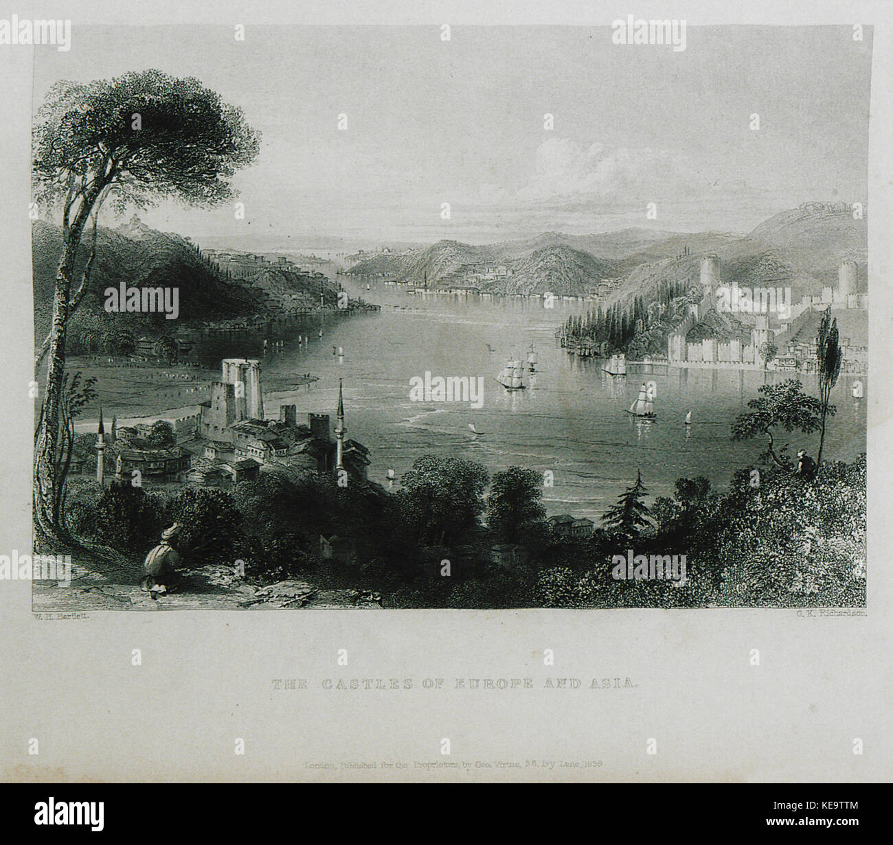 The castles of Europe and Asia Pardoe Julia 1838 Stock Photo - Alamy