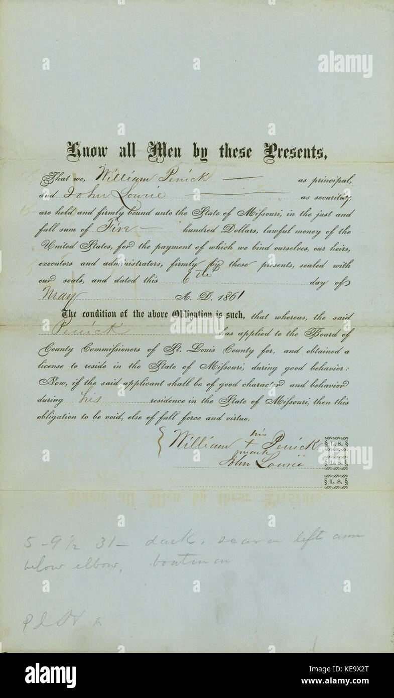 William Penick Free Negro Bond Stock Photo - Alamy