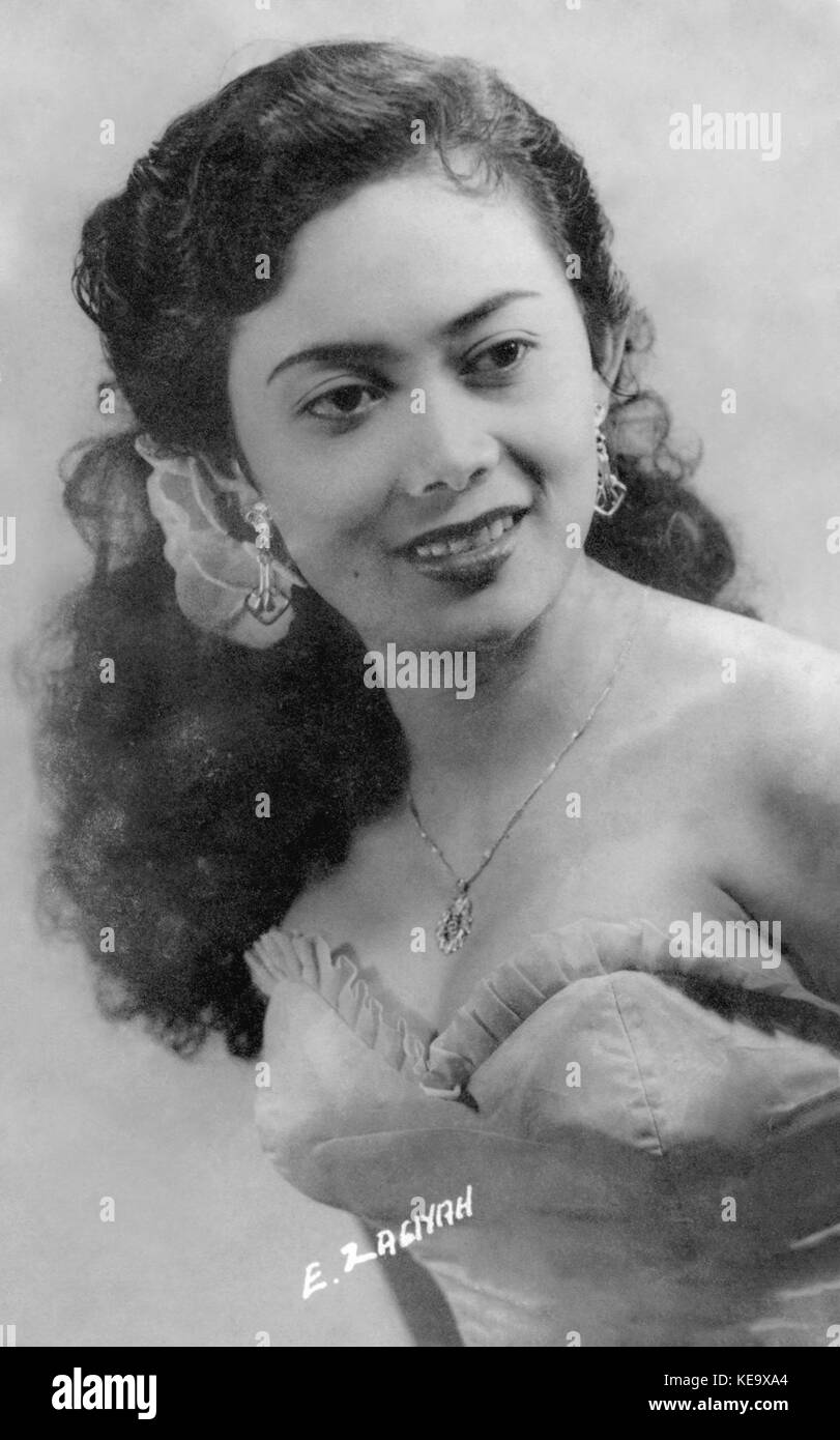 Ermina Zaenah c 1955, Hollywood Photo Studios Stock Photo - Alamy