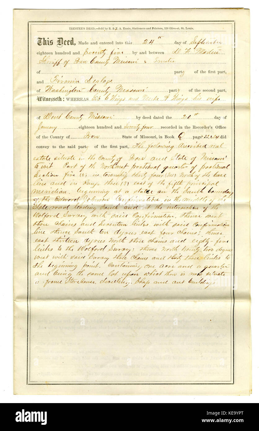 Land agreement hi-res stock photography and images - Alamy